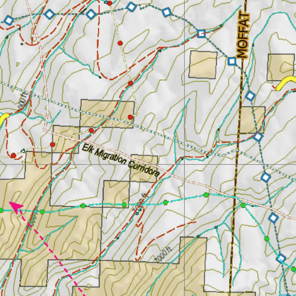 Colorado Unit 13 Land Ownerhship with Elk Concentrations, the Hybrid ...