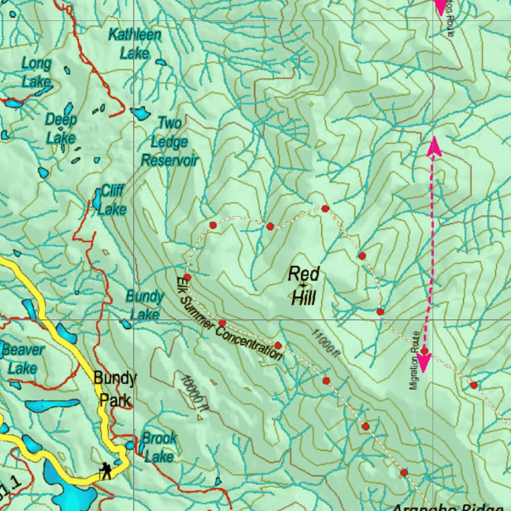 Colorado Unit 18 Land Ownerhship with Elk Concentrations, the Hybrid ...