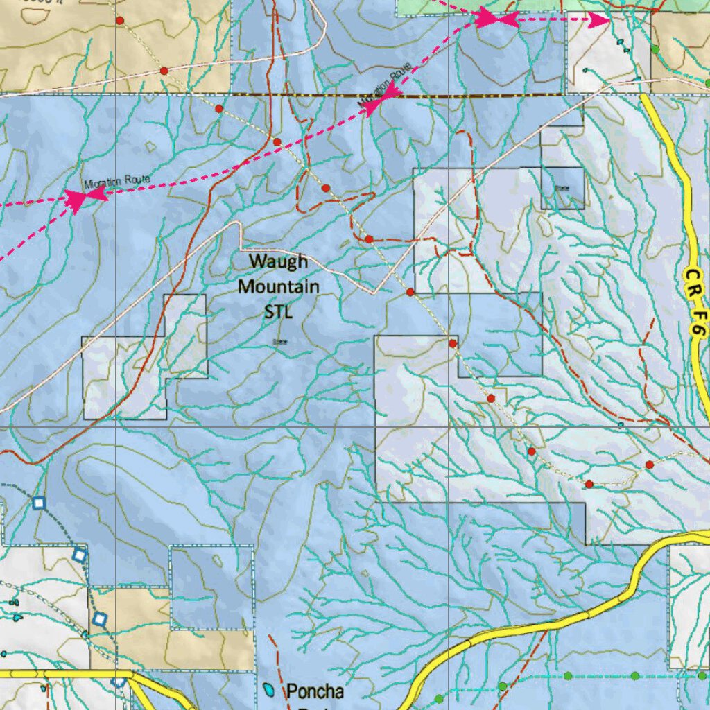 Colorado Unit 58 Land Ownerhship with Elk Concentrations, the Hybrid ...