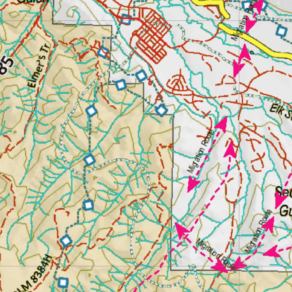 Colorado Unit 44 Land Ownerhship with Elk Concentrations, the Hybrid ...