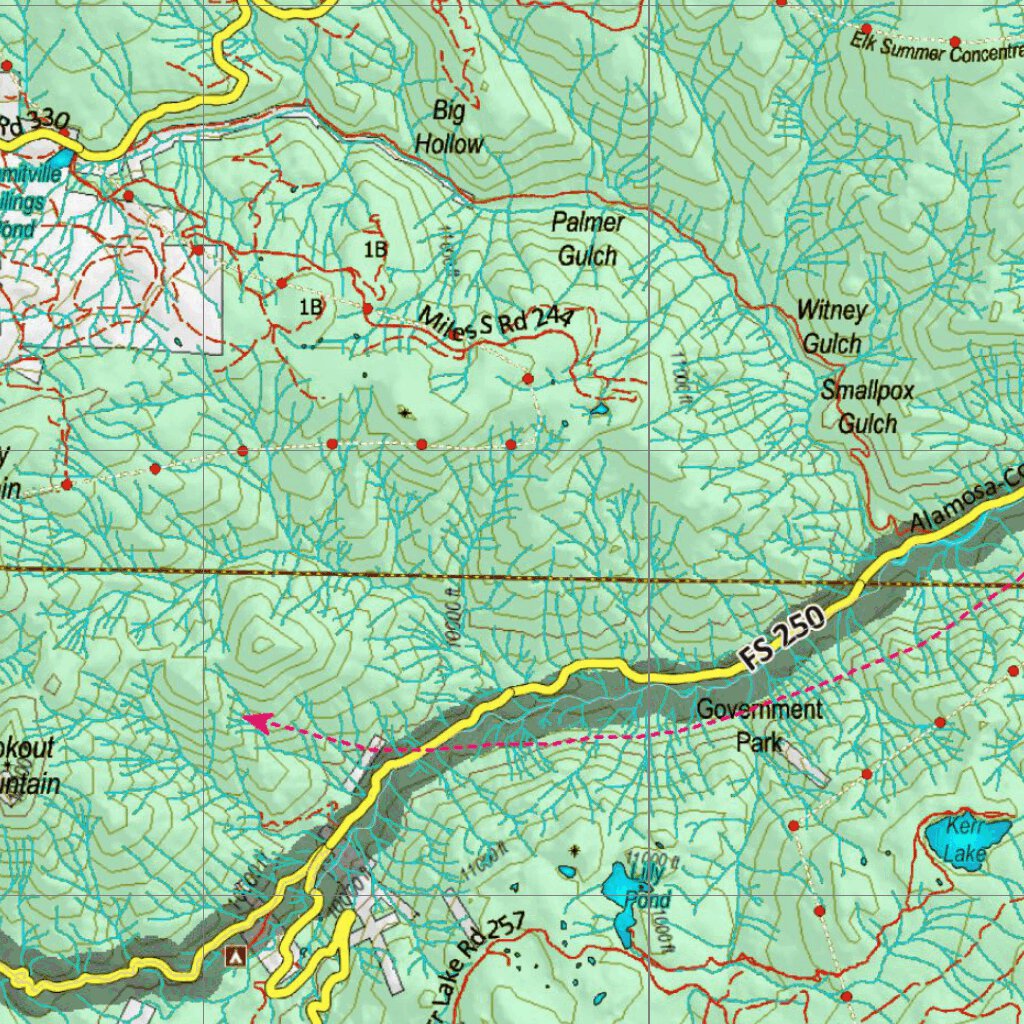 Colorado Unit 80 Land Ownerhship with Elk Concentrations, the Hybrid ...