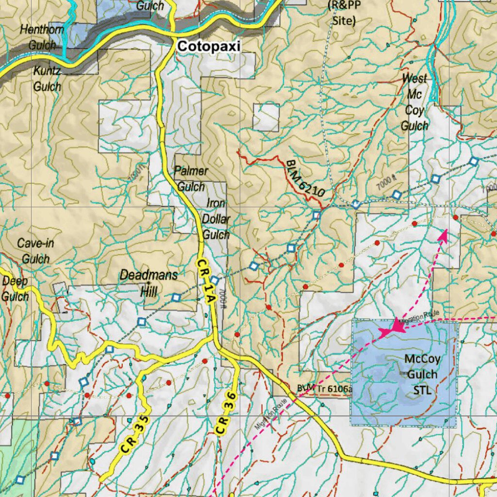 Colorado Unit 86 Land Ownerhship with Elk Concentrations, the Hybrid ...
