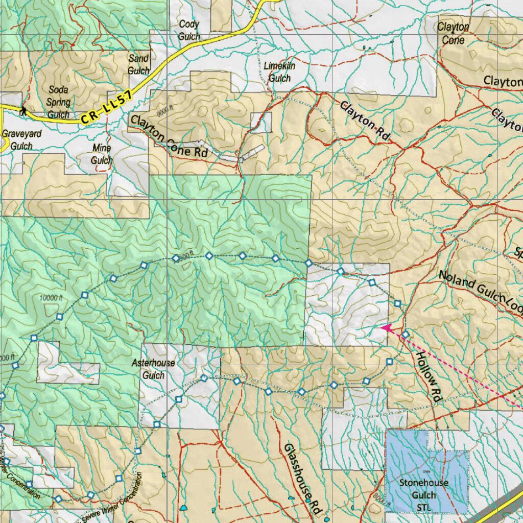 Colorado Unit 82 Land Ownerhship with Elk Concentrations, the Hybrid ...