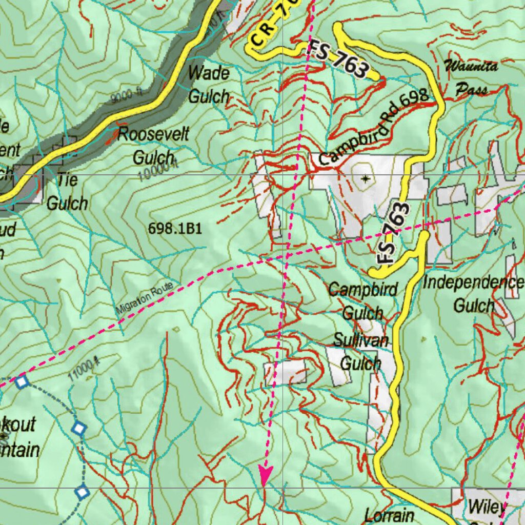 Colorado Unit 551 Land Ownerhship with Elk Concentrations, the Hybrid ...