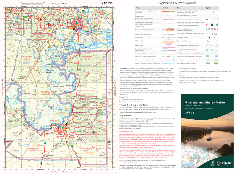 Riverland and Murray Mallee Map 215 by Mapland - Department for ...