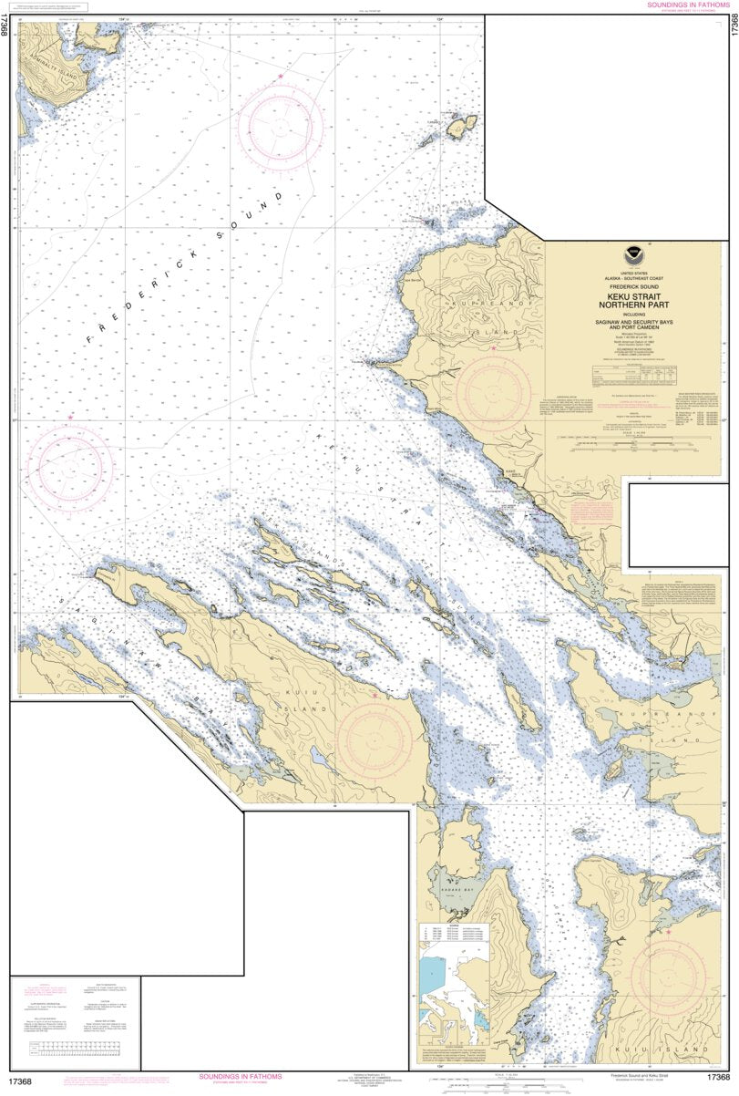 Keku Strait Northern Part Map by National Oceanographic & Atmospheric ...