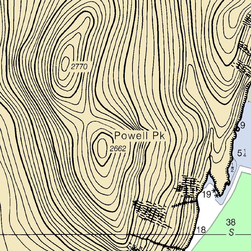 Thomas Farragut And Portage Bays Map by National Oceanographic ...