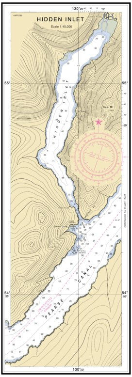 Hidden Inlet Map by National Oceanographic & Atmospheric Administration ...