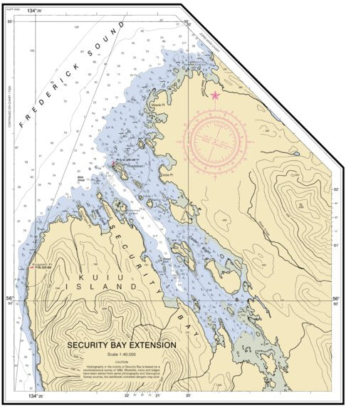 Security Bay Map by National Oceanographic & Atmospheric Administration ...