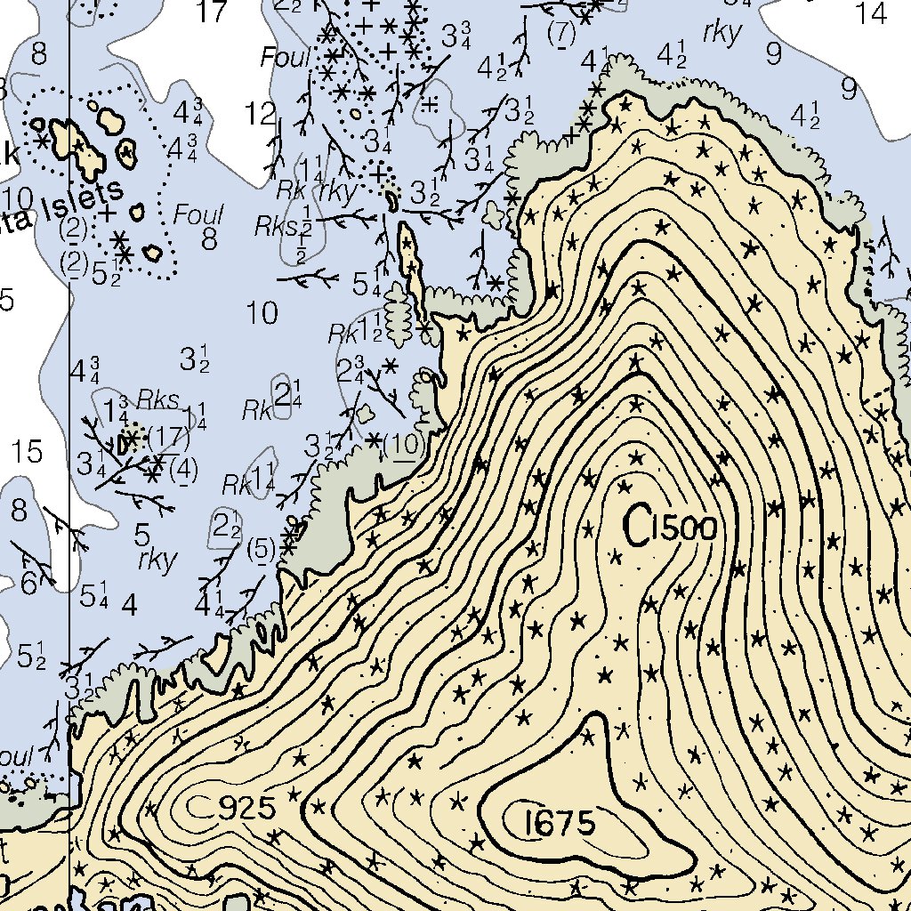 Baker Noyes And Lulu Islands And Adjacent Waters Map by National ...