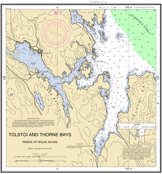 Tolstoi And Thorne Bays Prince Of Wales Island Map by National ...