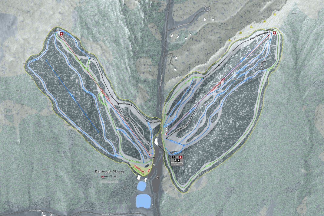 Dartmouth Skiway Resort Map by Mapsynergy | Avenza Maps