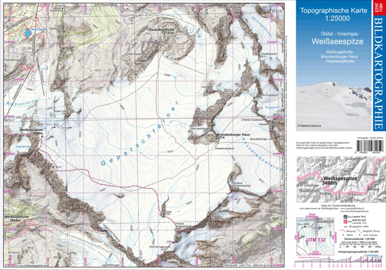 Bundle Ötztal Karten Bildkartographie 1:25.000 Map by Bildkartographie ...