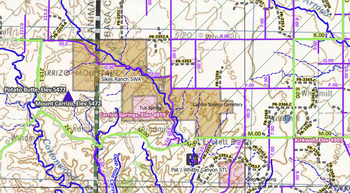 La Junta, CO Topographic Map for Navigation and Recreation (250K Quad ...