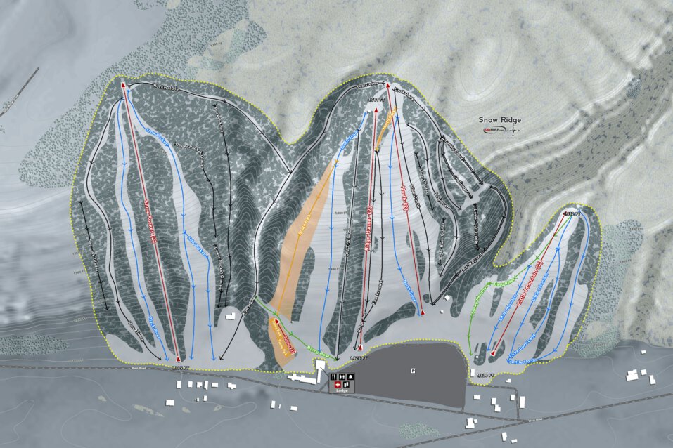 Snow Ridge Resort Map by Mapsynergy | Avenza Maps