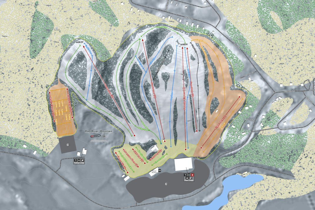 Mad River Mountain Resort Map by Mapsynergy | Avenza Maps