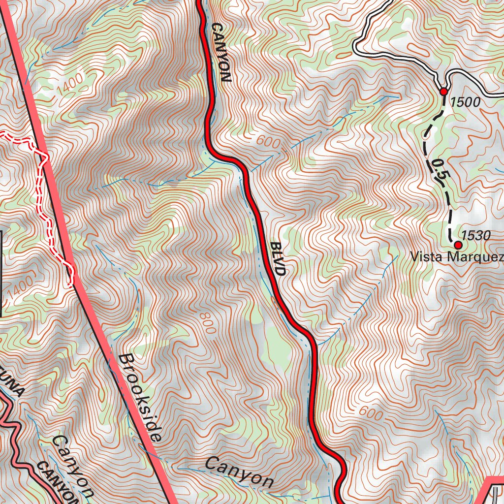 Topanga State Park Map by Tom Harrison Maps | Avenza Maps