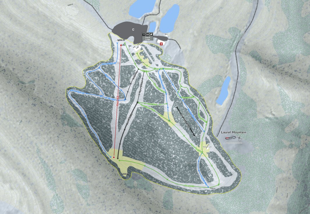 Laurel Mountain Resort Map by Mapsynergy | Avenza Maps