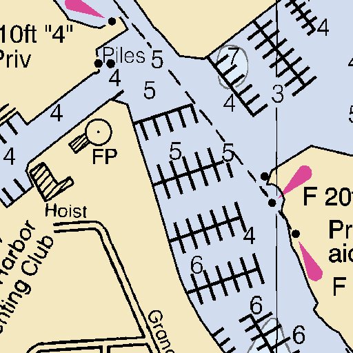 Mentor Harbor Ohio Inset Map by National Oceanographic & Atmospheric ...