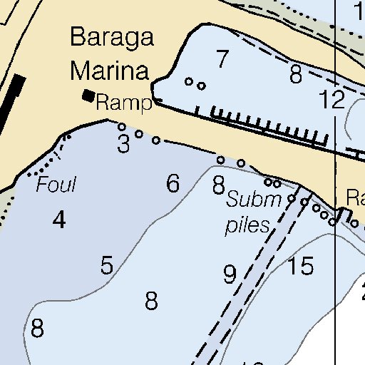 Lake Superior Keweenaw Bay Baraga Michigan Map by National ...