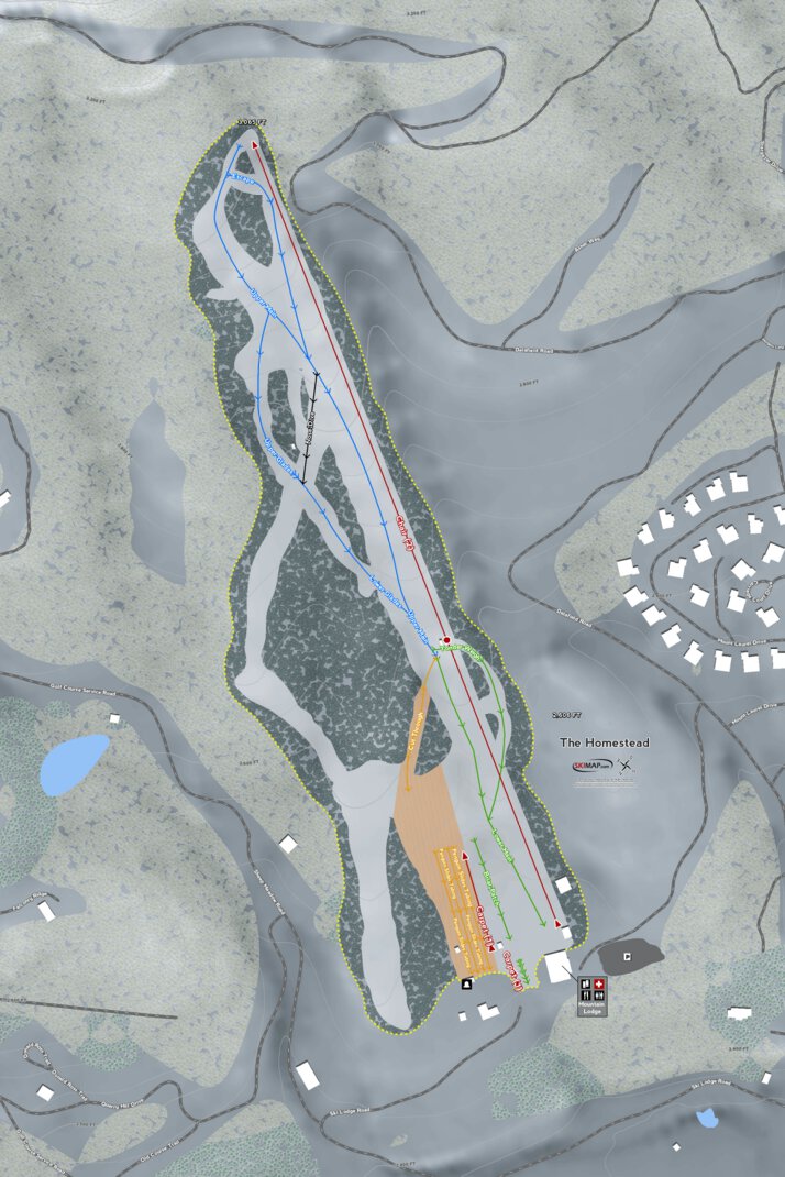 The Homestead Resort VA Map by Mapsynergy | Avenza Maps