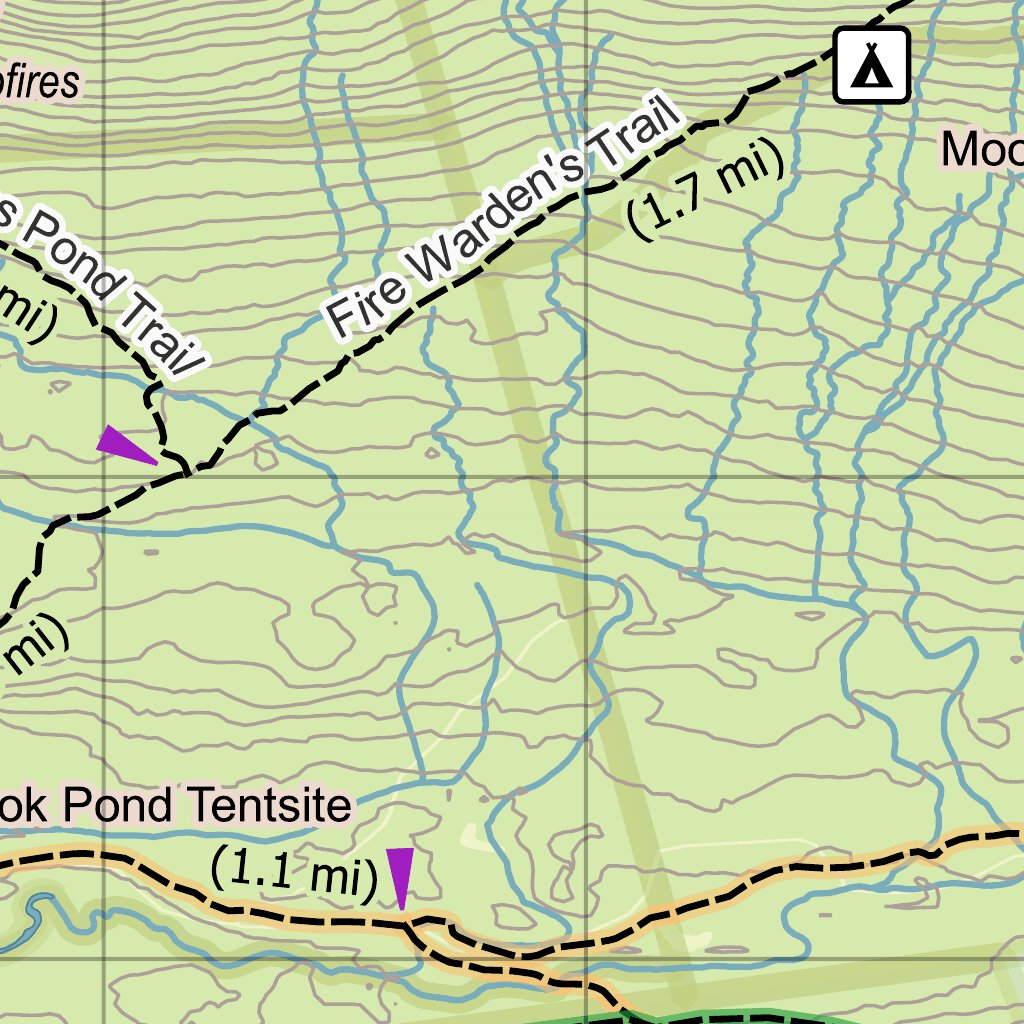 Maine AT Trail Map #7: The Bigelow Mountains by Eyes Up Adventures ...