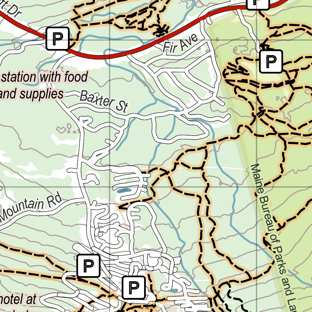 Maine AT Trail Map #7: The Bigelow Mountains by Eyes Up Adventures ...