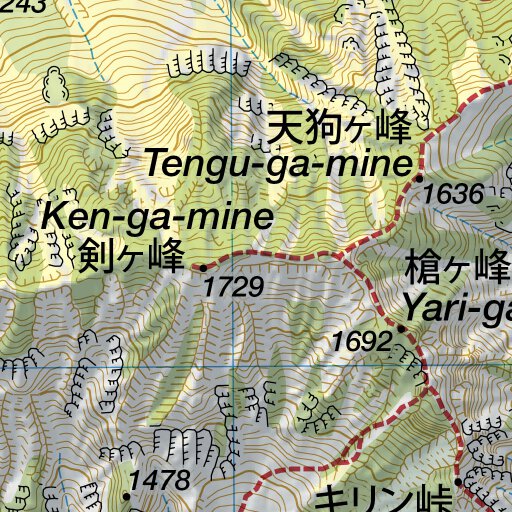 Dai-sen 大山 Hiking Map (Chugoku, Japan) 1:25,000 by Japanwilds.org ...