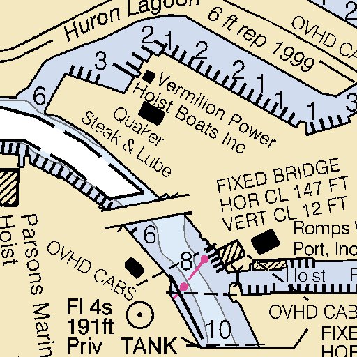 Vermilion Ohio Inset Map by National Oceanographic & Atmospheric ...