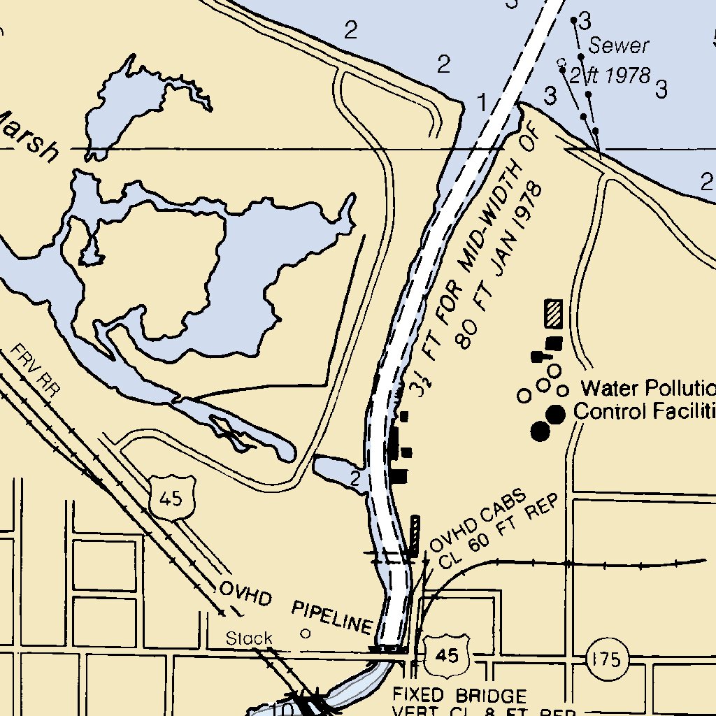Lake Winnebago And Fox Riv Pg 5 Map by National Oceanographic ...