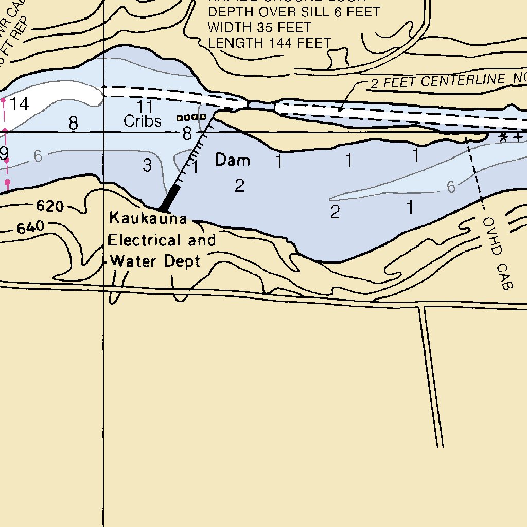 Lake Winnebago And Fox Riv Pg 29 Map by National Oceanographic ...