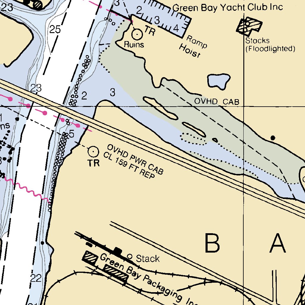 Lake Winnebago And Fox Riv Pg 34 Map by National Oceanographic ...