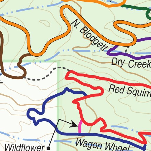 Trail Map# 10, Blodgett Open Space, Rampart Range Area in the Pikes ...
