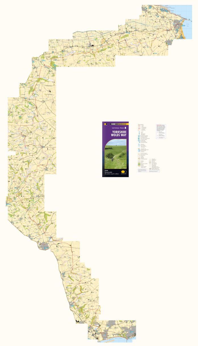 Yorkshire Wolds Way Map by HARVEY Maps | Avenza Maps