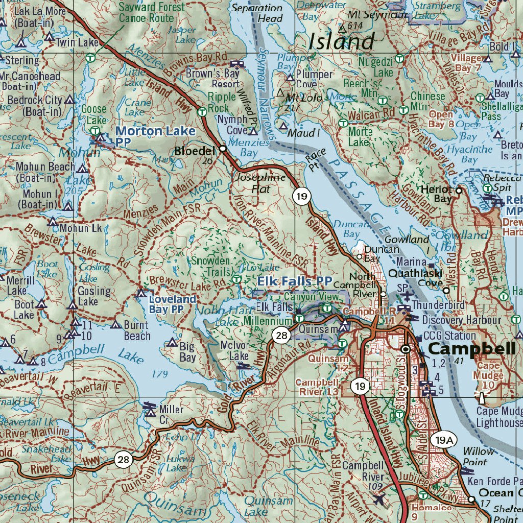 British Columbia Southwest Landscape Map by East View Map Link | Avenza ...