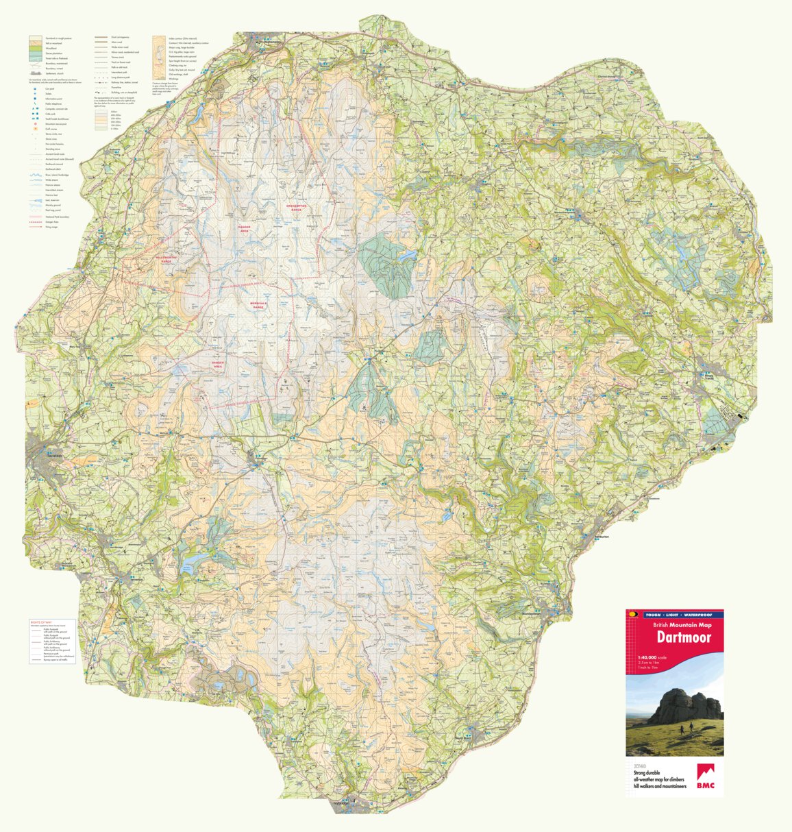 Dartmoor Map by HARVEY Maps | Avenza Maps