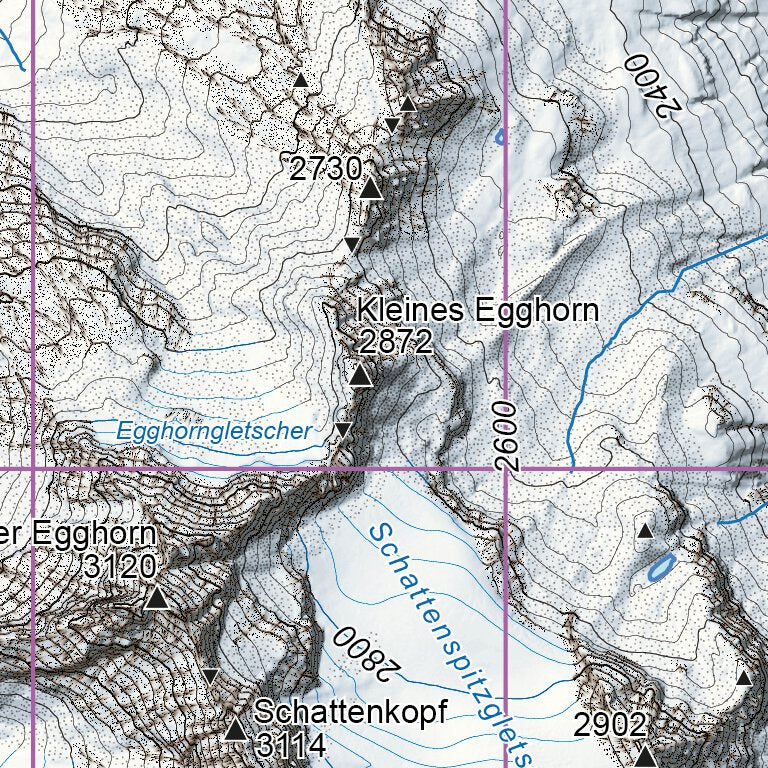 Skitourenkarte Piz Buin 2023 1:25.000 Map by Bildkartographie | Avenza Maps