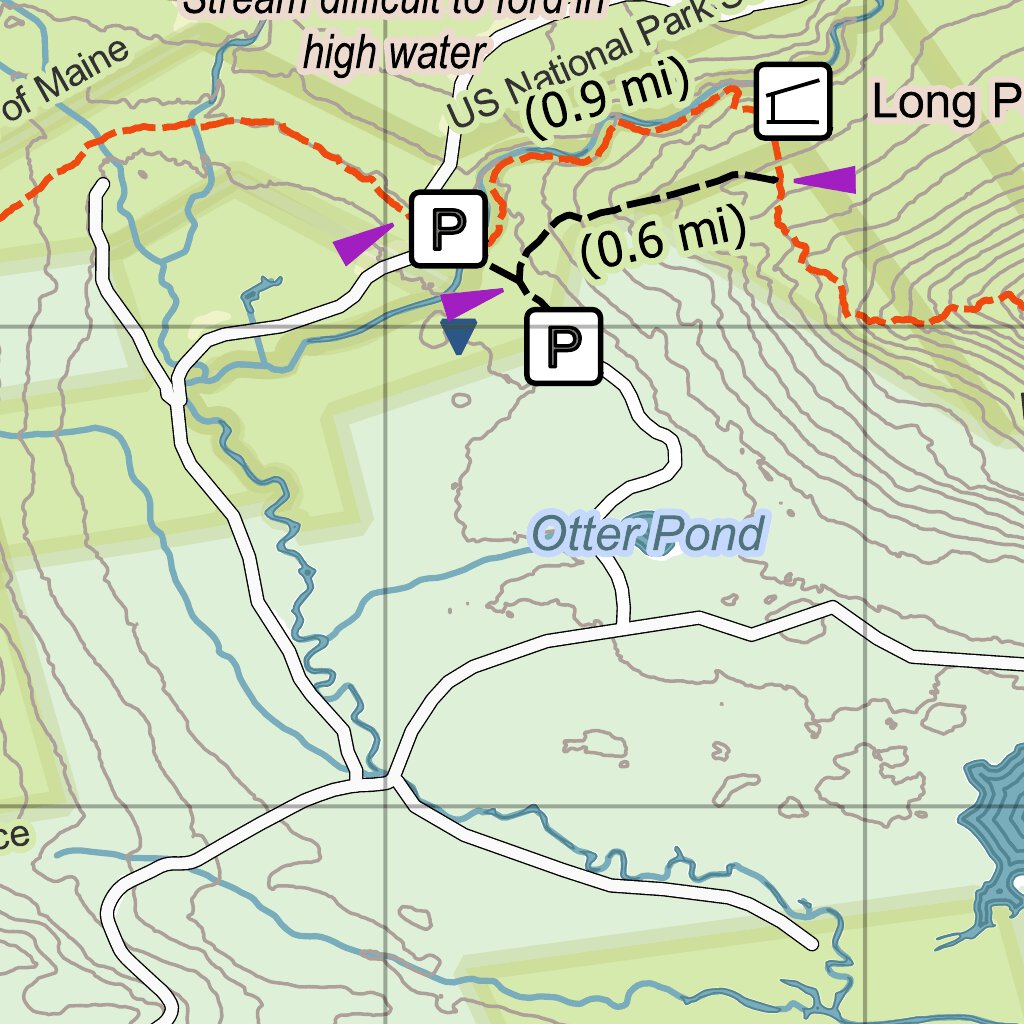 Maine AT Trail Map #11: Big Wilson Falls by Eyes Up Adventures | Avenza ...