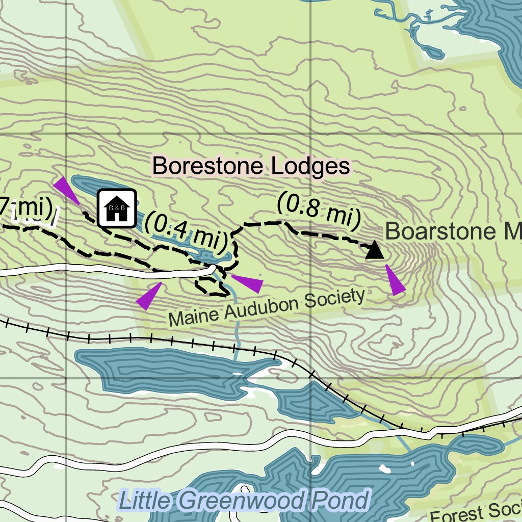 Maine AT Trail Map #11: Big Wilson Falls by Eyes Up Adventures | Avenza ...