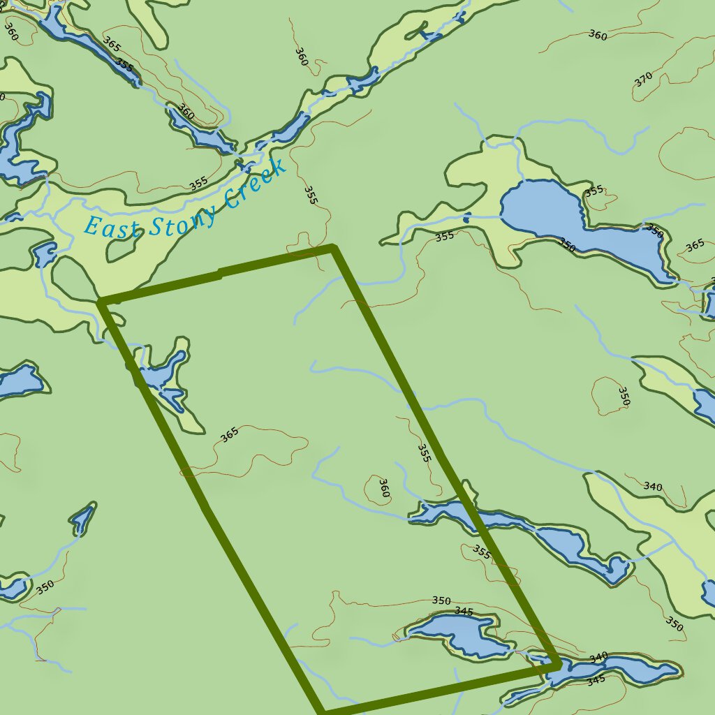 Ontario Provincial Park: Kawartha Highlands Part 2 Map by Xavier Maps ...