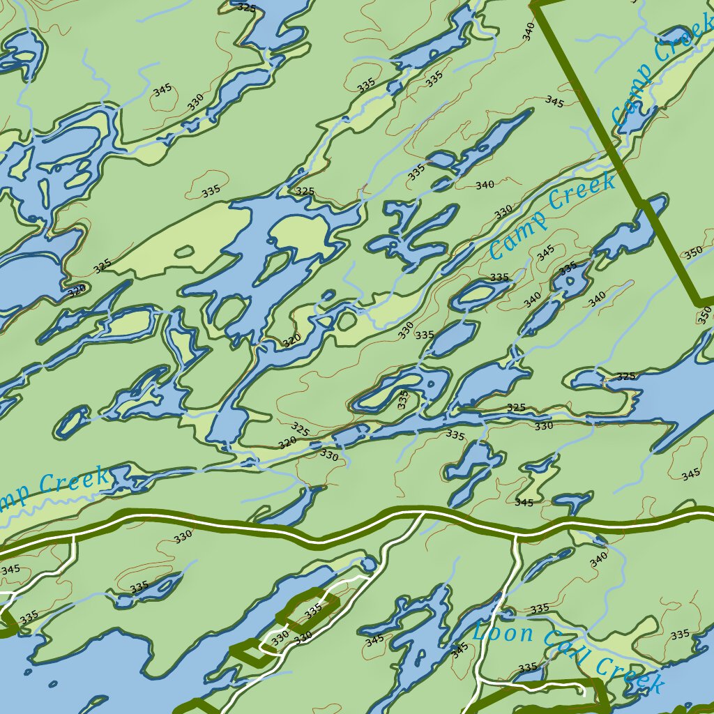 Ontario Provincial Park: Kawartha Highlands Part 2 Map by Xavier Maps ...