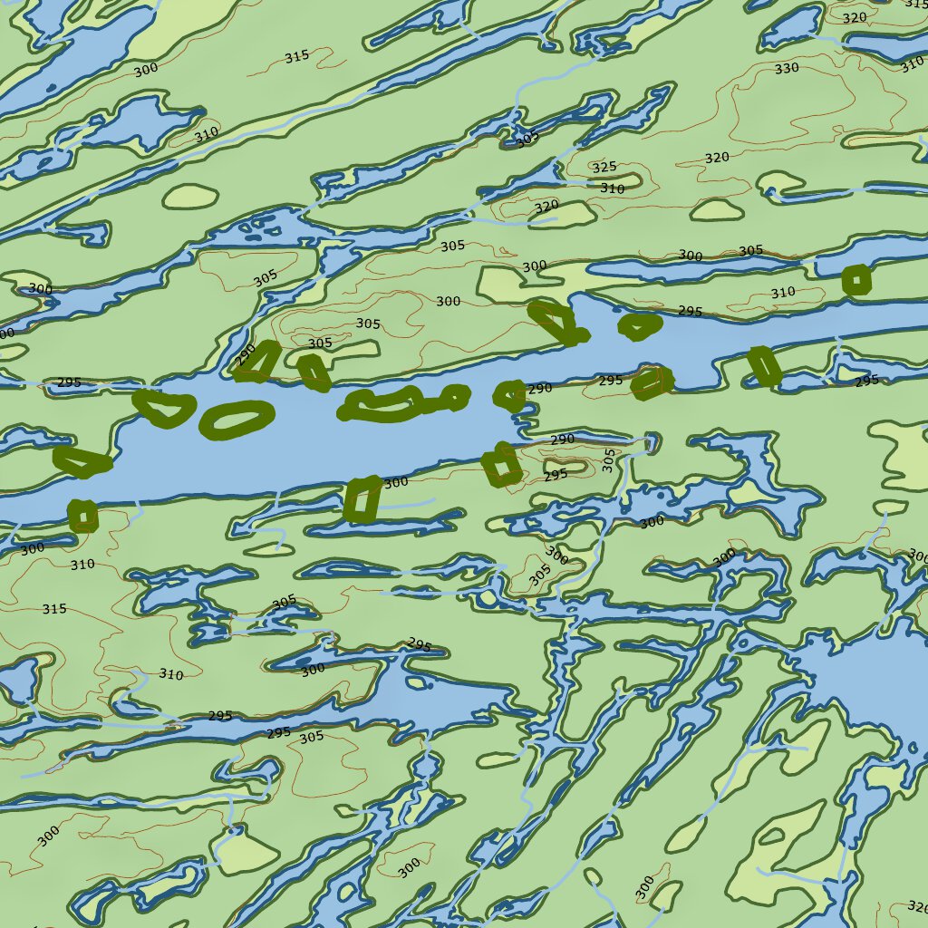 Ontario Provincial Park: Kawartha Highlands Part 1 Map by Xavier Maps ...