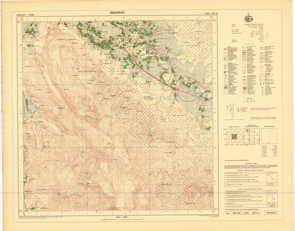 Indrapuri (0421-24) Map by Badan Informasi Geospasial | Avenza Maps