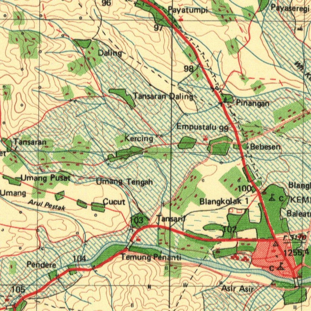 Takengon (0520-52) Map by Badan Informasi Geospasial | Avenza Maps