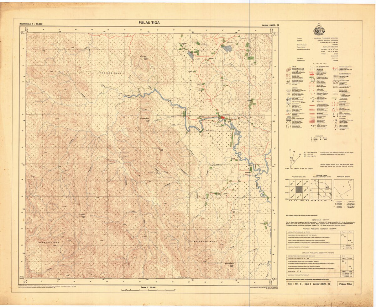 Pulau Tiga (0620-12) Map by Badan Informasi Geospasial | Avenza Maps