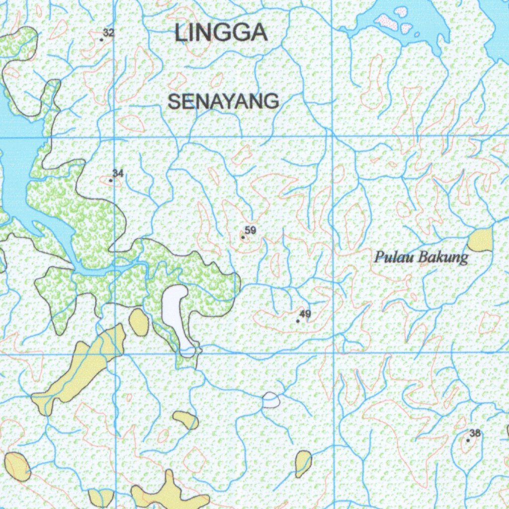 Pulau Bakung (1016-22) Map by Badan Informasi Geospasial | Avenza Maps