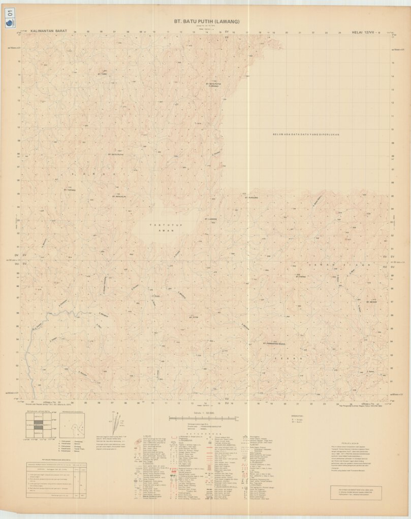 Bt. Batu Putih (Lawang) (1515-11) Map by Badan Informasi Geospasial ...
