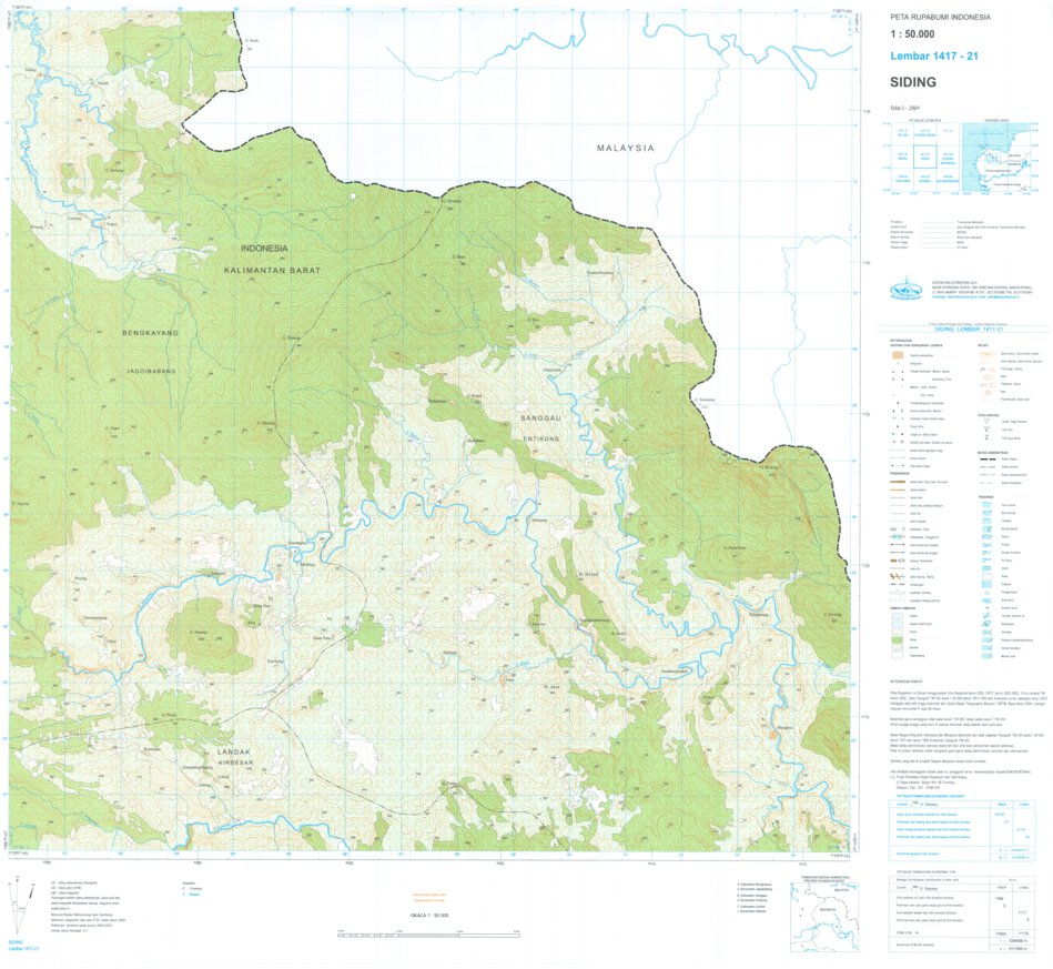 Siding (1417-21) Map by Badan Informasi Geospasial | Avenza Maps