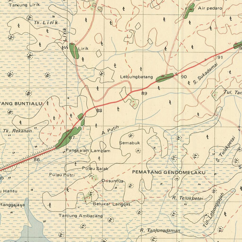 Pampangan (1112-43) Map by Badan Informasi Geospasial | Avenza Maps