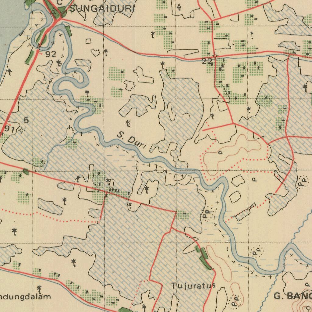 Sungai Duri (1316-52) Map by Badan Informasi Geospasial | Avenza Maps